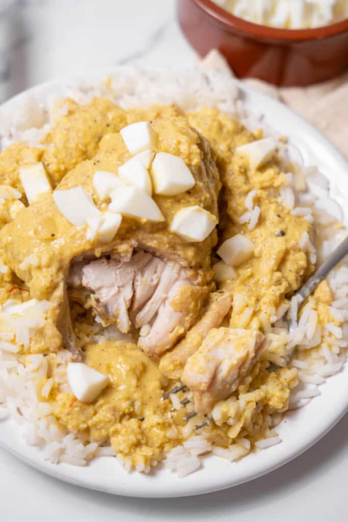 Pollo en Pepitoria (Chicken in Almond Sauce) - Spanish Sabores